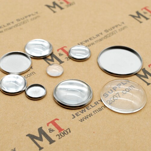 50pcs Stainless Steel Bezel Blanks Bezel Tray Setting Round - Etsy