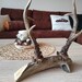Knife Holder Roe Deer Antler and Elm Wood Knife Not Included MADE TO ...