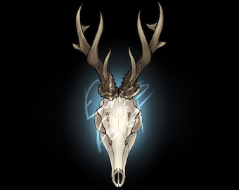 Custom Project on a Fallow Deer Skull for Your Own Antler - Etsy