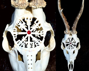 Carved Rune Skull - Etsy