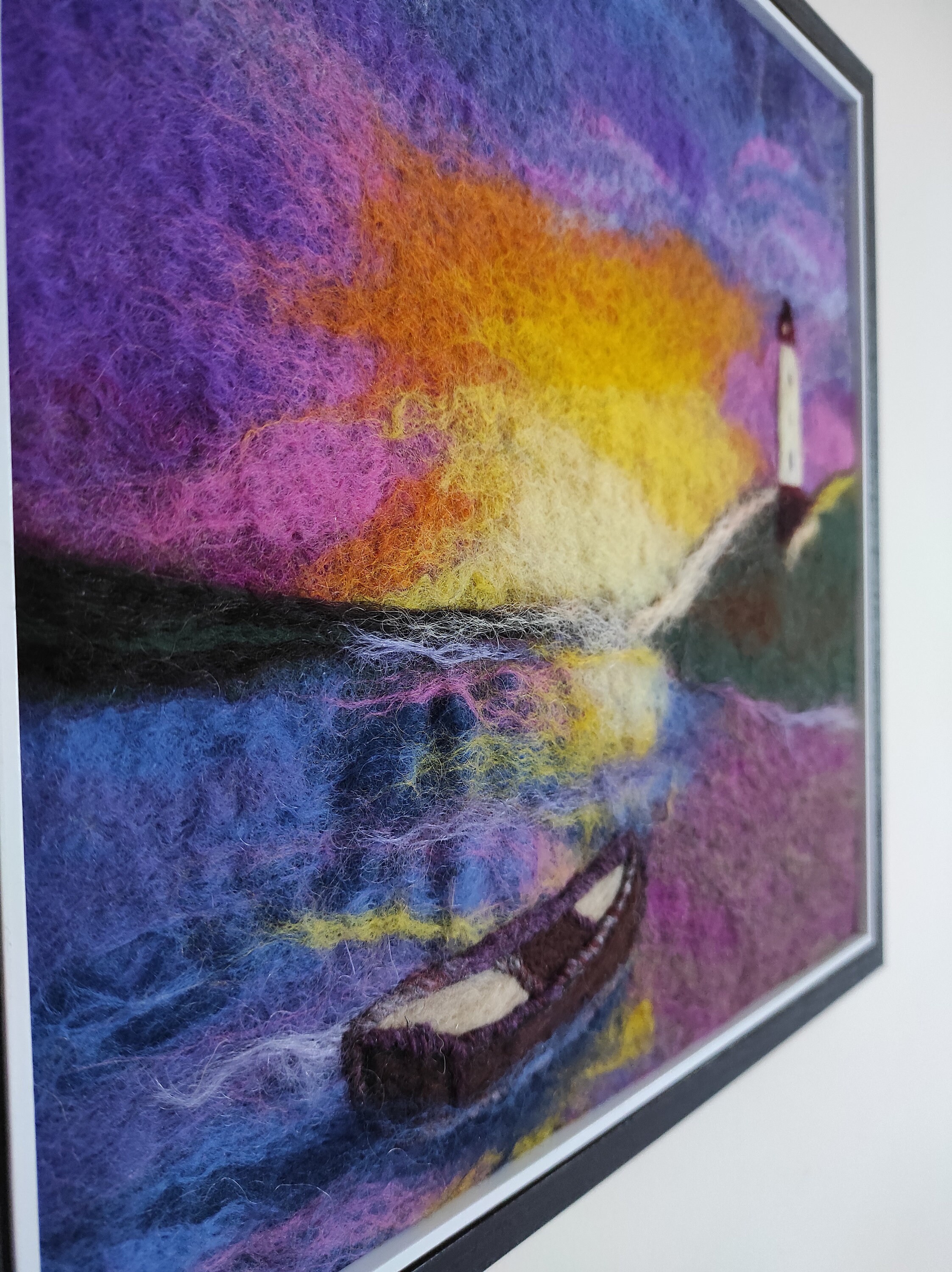 Wool Painting.wool Picture.wet Felting With Needle Felting - Etsy
