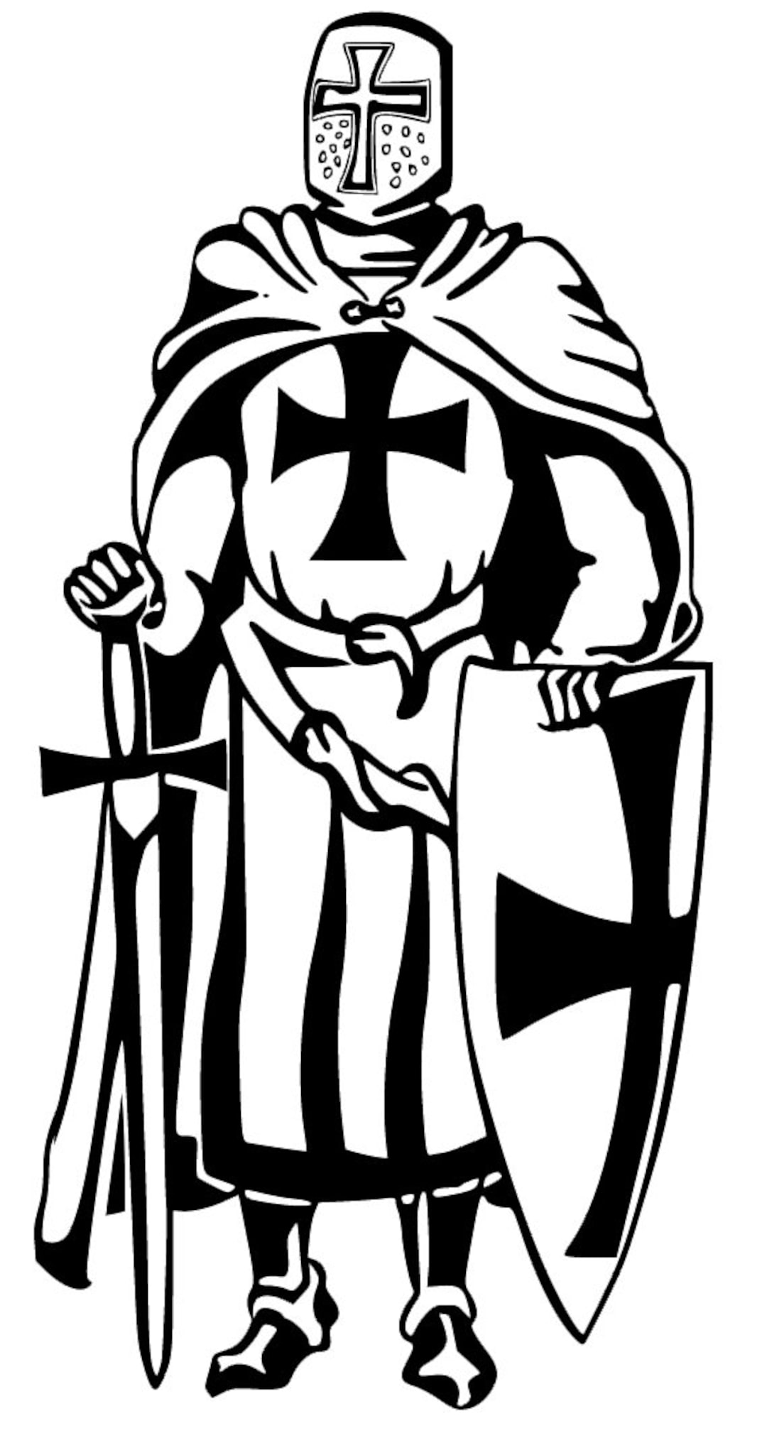 Knight Templar SVG Digital Download SVG File - Etsy