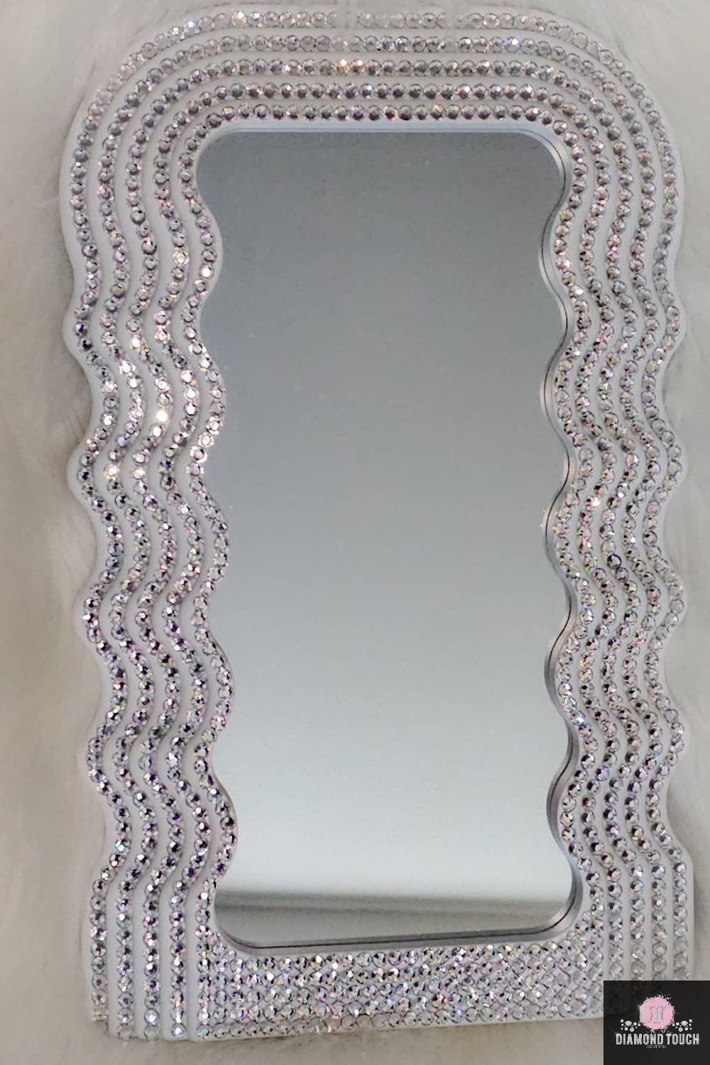 Bling Wavy Mirror Glam Bling Mirror Bling Home Decor - Etsy