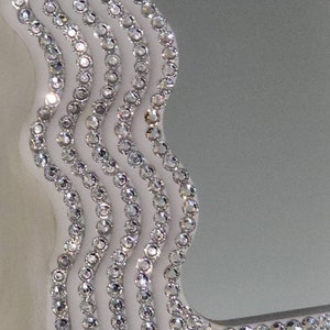 Bling Wavy Mirror - Glam Bling Mirror - Bling Home Decor - Bling Makeup ...