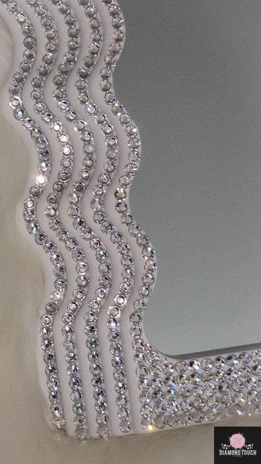 Bling Wavy Mirror Glam Bling Mirror Bling Home Decor - Etsy