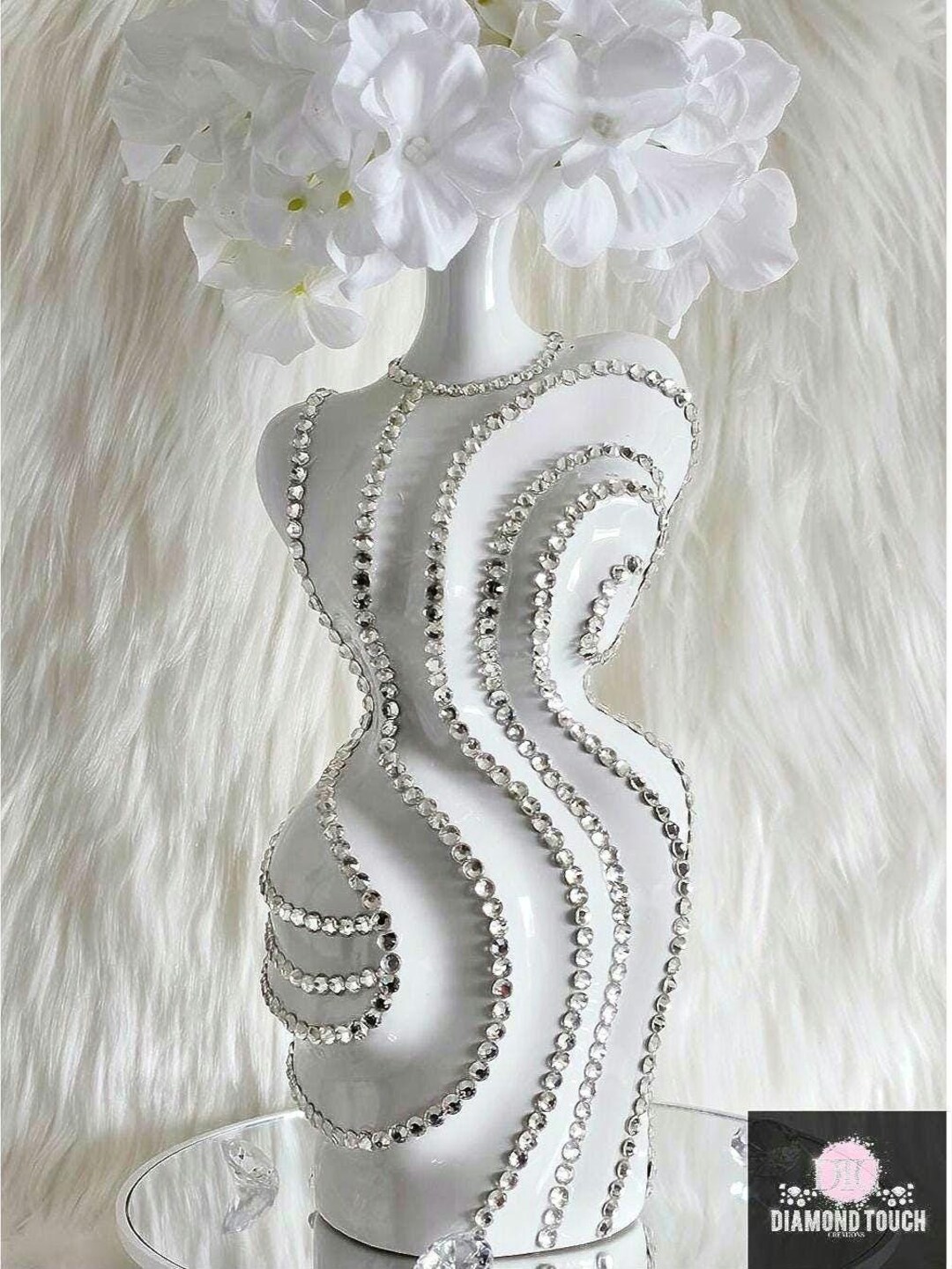 Bling Sculptural Glam Body Vase - Unique Elegant Home Decor - Etsy