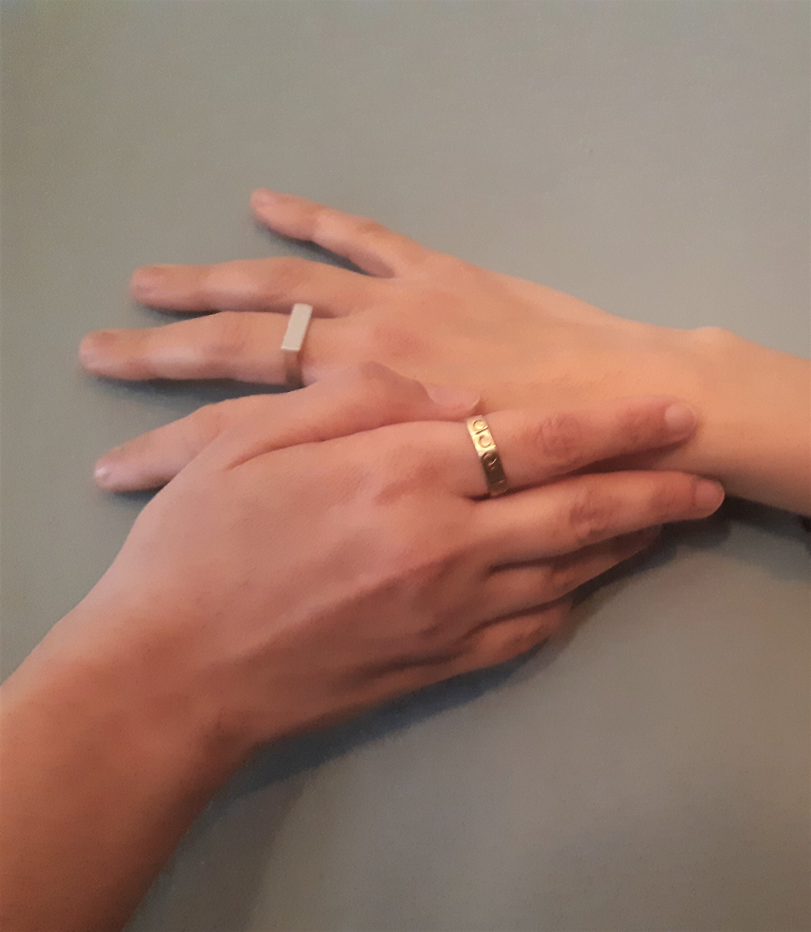 Jewelry, Handmade, Ring, Silver, Geometric, Art, 5angle - Etsy UK