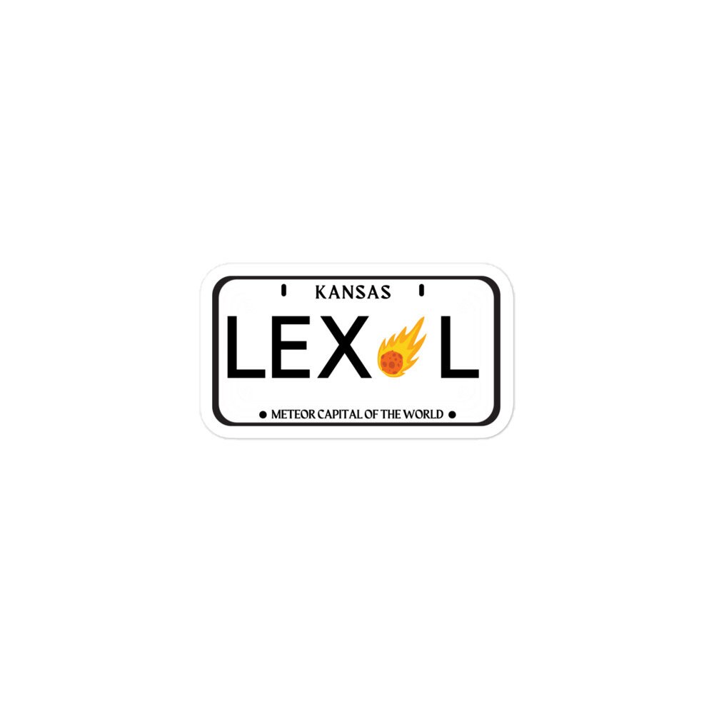 Lex Luthor License Plate Sticker - Etsy
