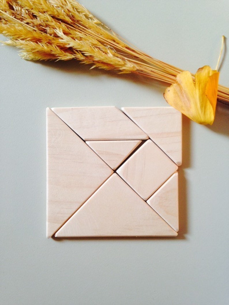 Jeu de Tangram en bois pour enfants et adultes - Etsy France