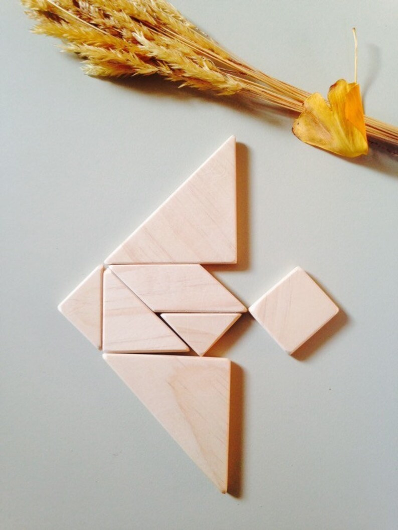 Jeu de Tangram en bois pour enfants et adultes - Etsy France