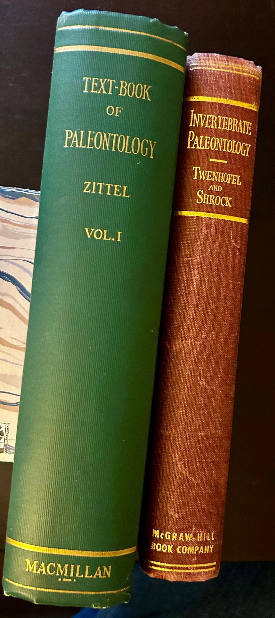 Pair of Used Paleontology Books From the 1930s. textbook of ...