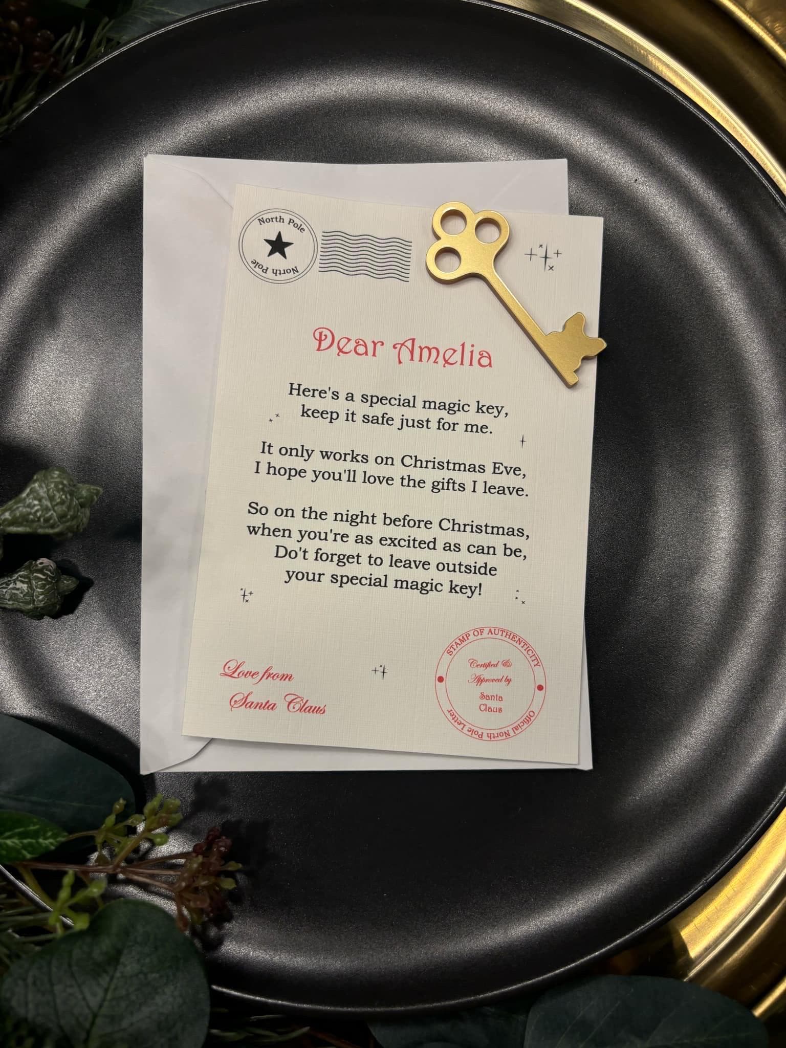 Magic Key Poem, Letter From North Pole, Pocket Hug Token, Poem Card ...