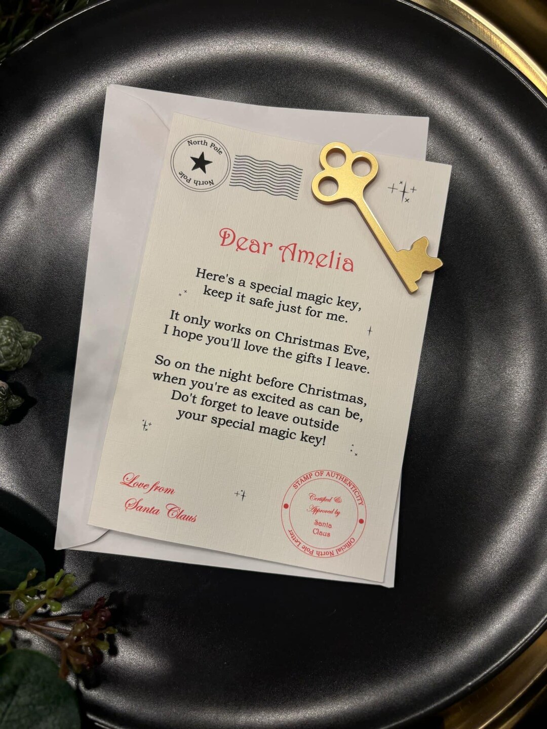 Magic Key Poem, Letter From North Pole, Pocket Hug Token, Poem Card ...