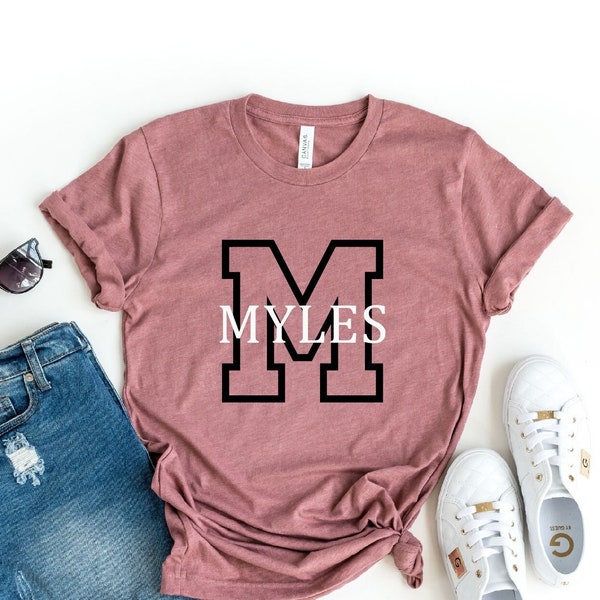 Initial T Shirt - Etsy