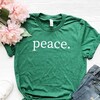 Floral Peace Symbol Shirt, Peace Lover Shirt, Flower Peace Sign Shirt ...