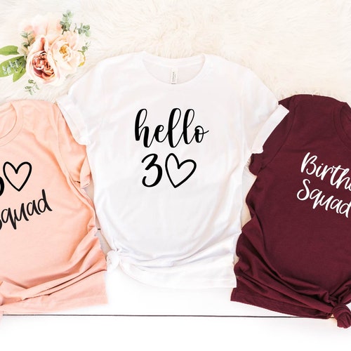 30th Birthday Shirt 30th Birthday Gift Hello Thirty Dirty - Etsy