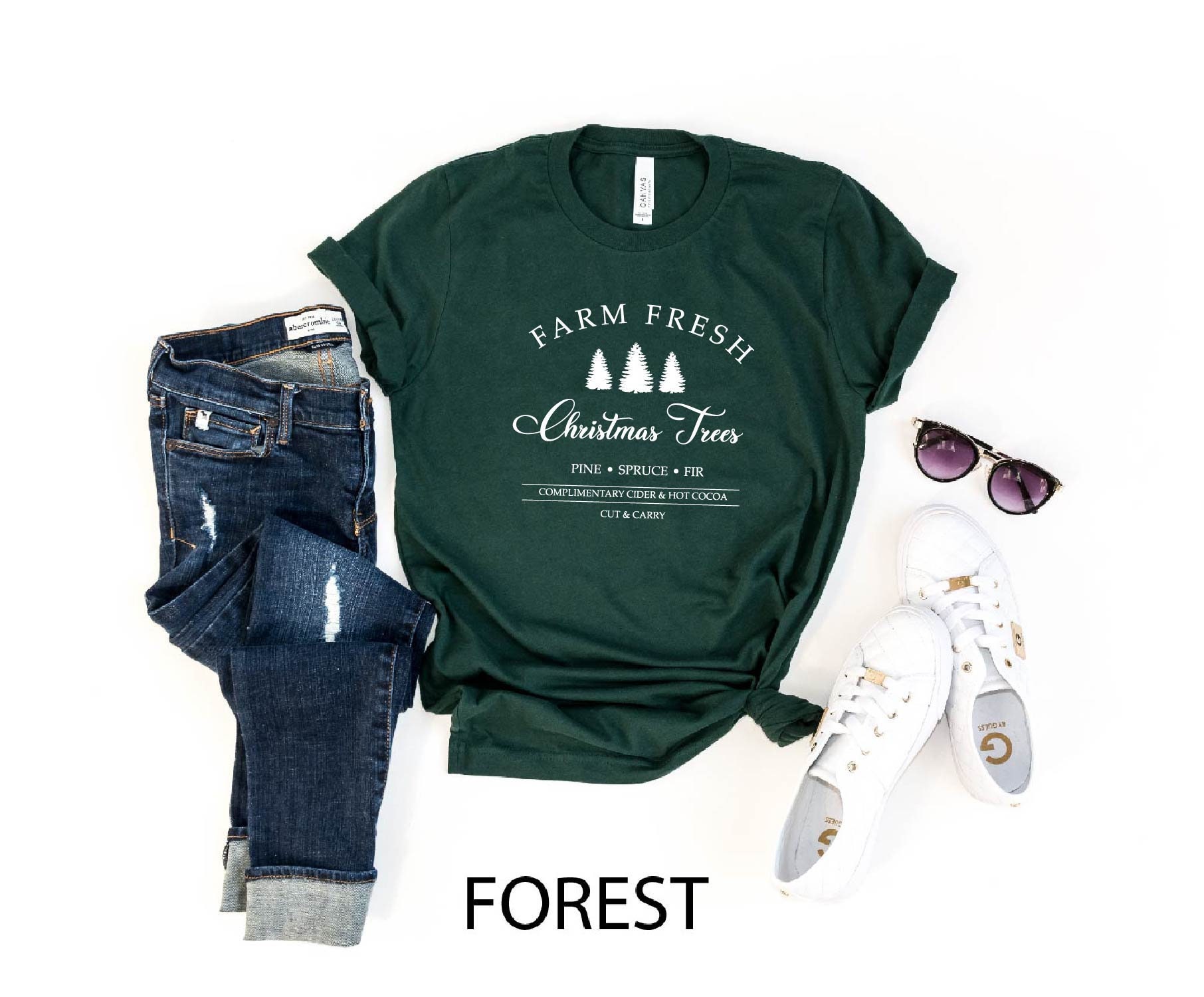 Farm Fresh Christmas Trees Shirt Christmas Shirt Gift For | Etsy