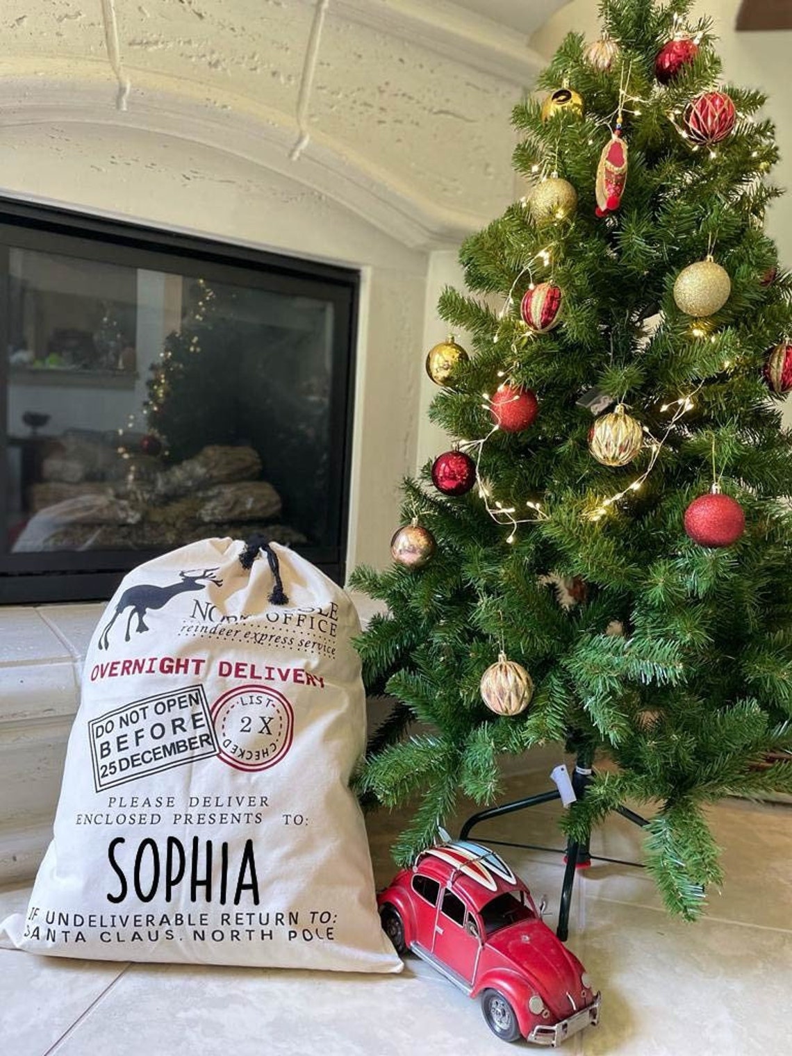 Jumbo Santa Bag Custom Santa Sack Christmas Bag North Pole - Etsy