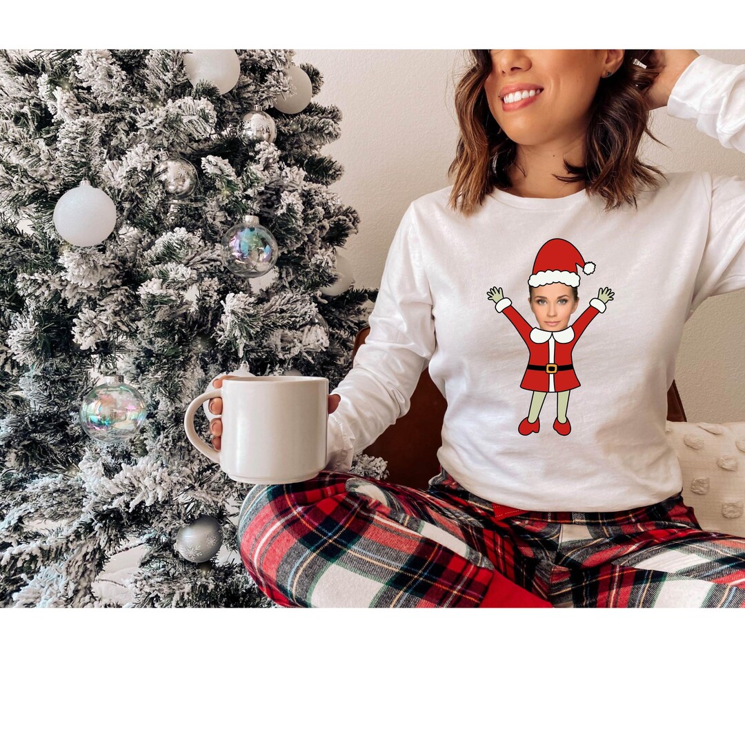 Custom Santa Face Shirt, Christmas Santa T-shirt, Santa Claus Shirt ...