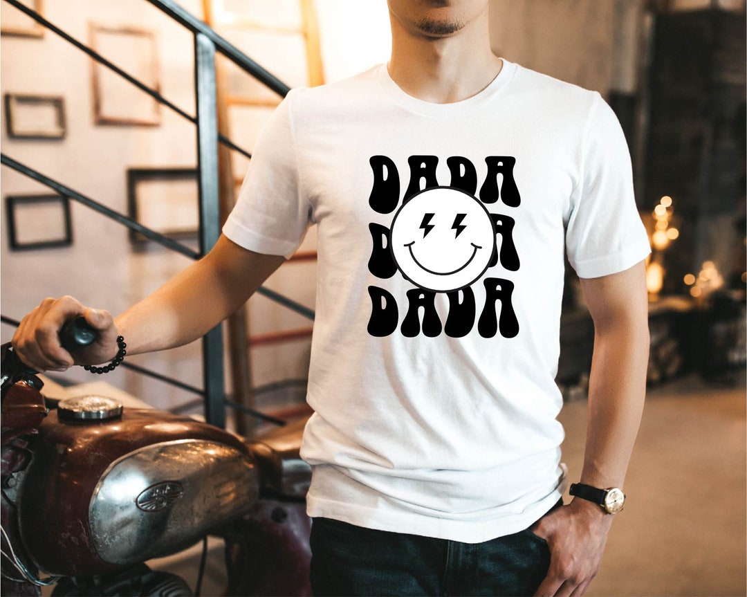 Smiley Face Dada T-shirt, Dad Shirt, Groovy Dada T-shirt, Father's Day ...