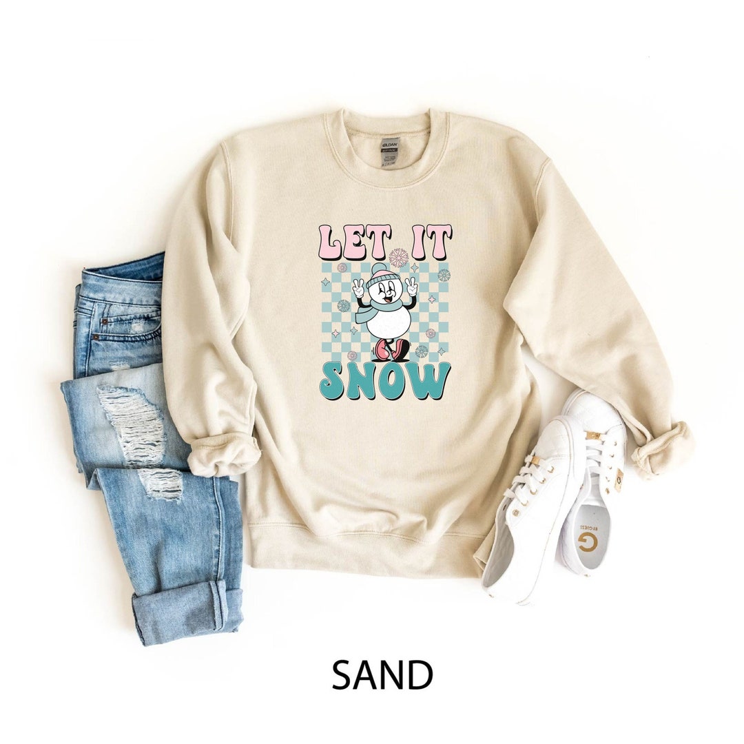 Let It Snow Sweatshirt, Gift for Christmas, Winter Sweat, Holiday ...