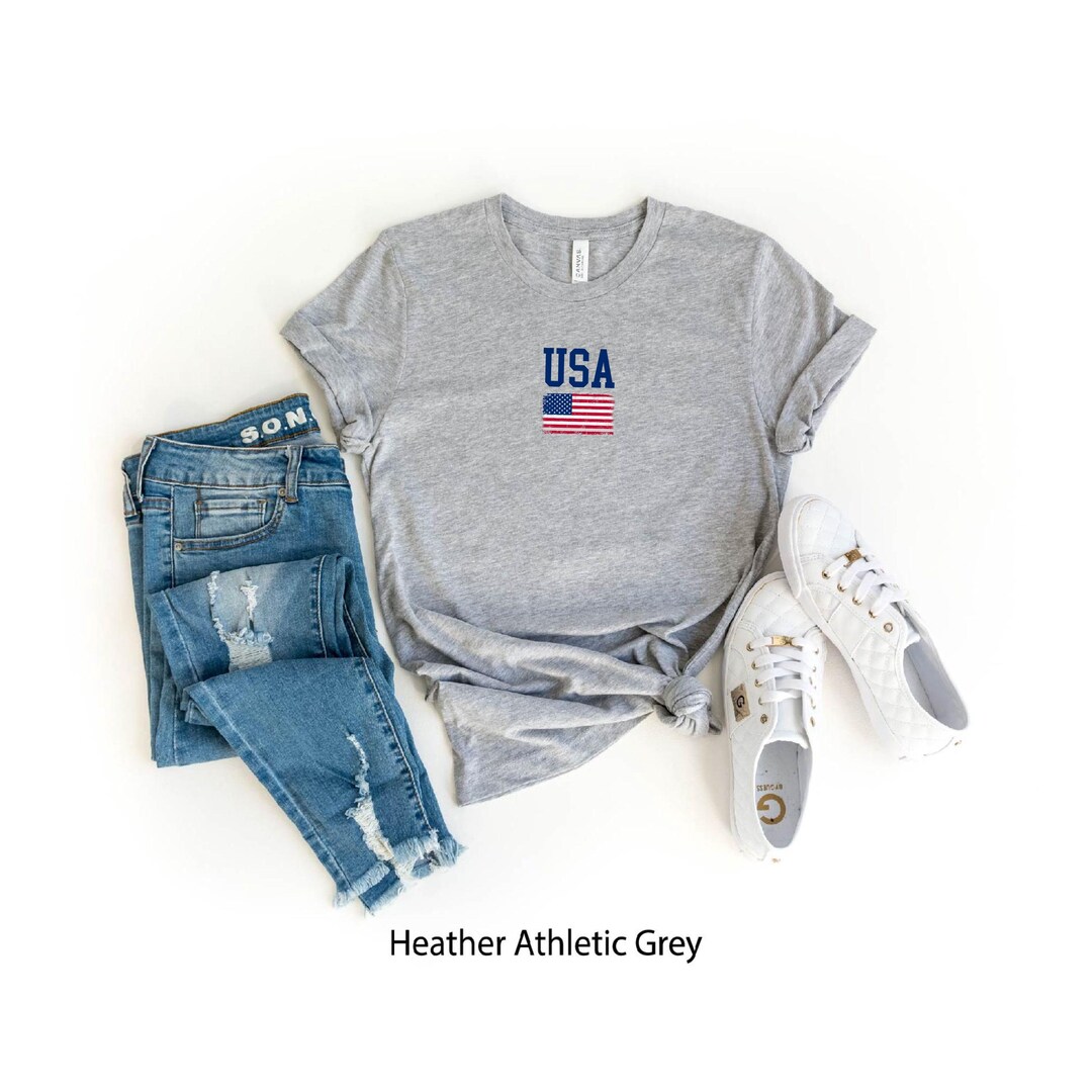 Small American Flag T-shirt, 4th of July Flag Shirt, Patriotic Shirt ...