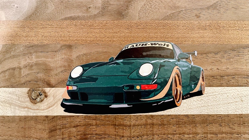 Porsche RWB Vinyl Sticker, Matte Vinyl Sticker for Water Bottle - Etsy