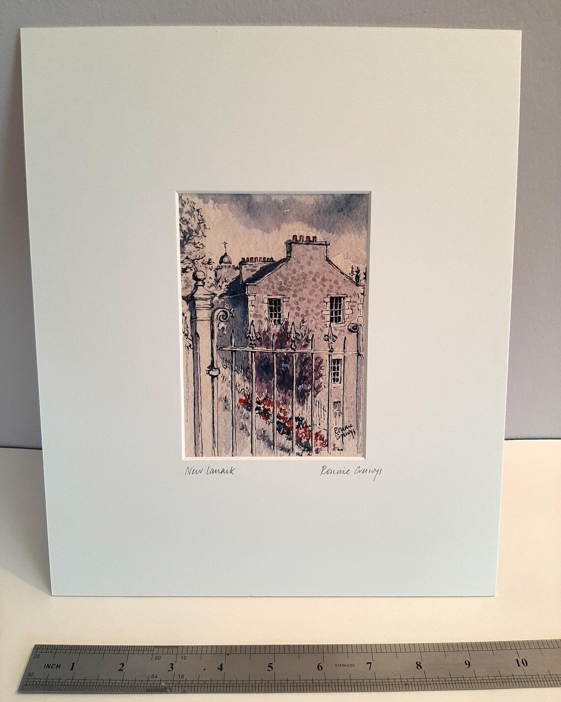 New Lanark, High Resolution Matted Print - Etsy