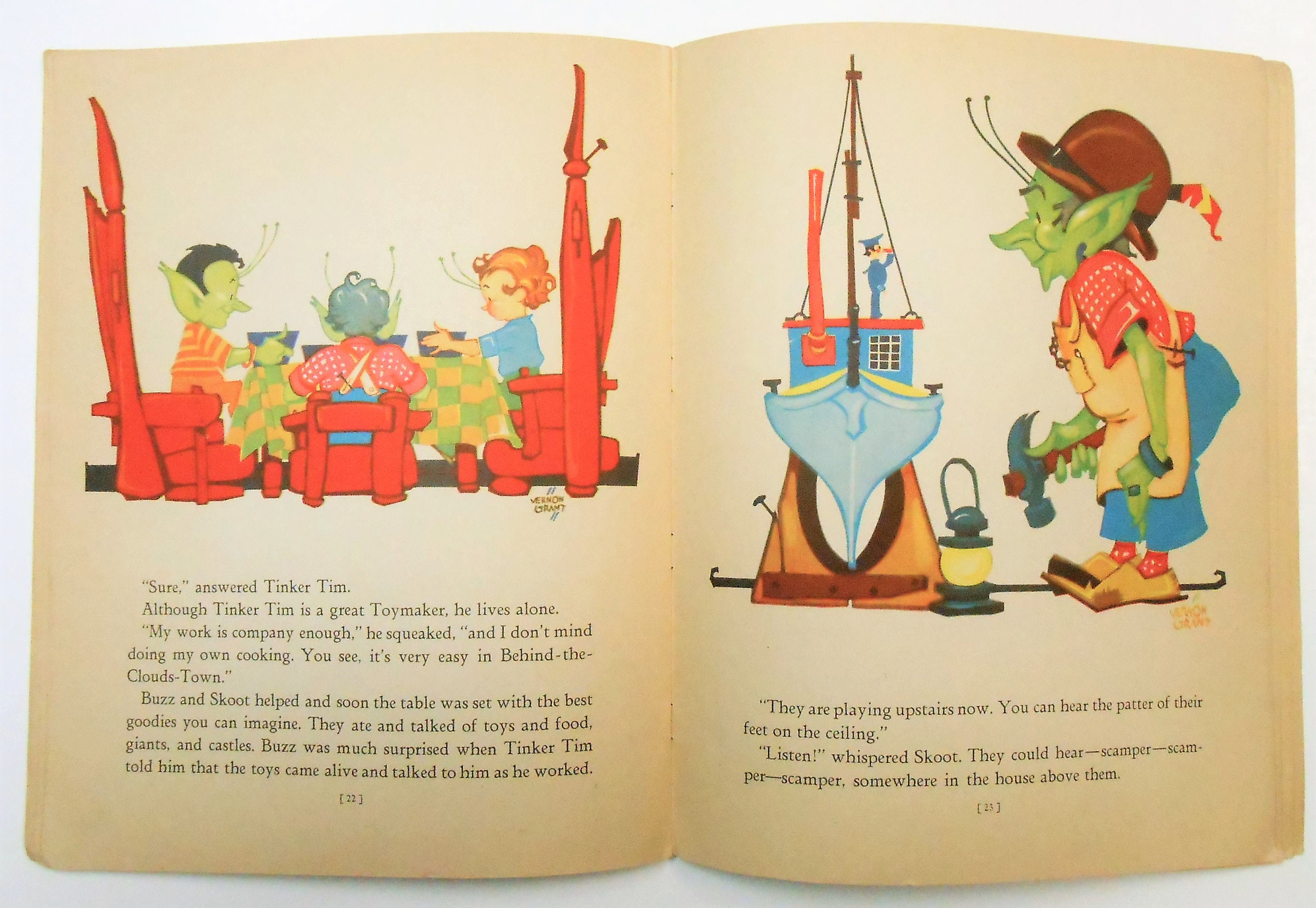 1934 Vernon Grant TINKER TIM the Toy Maker - Etsy