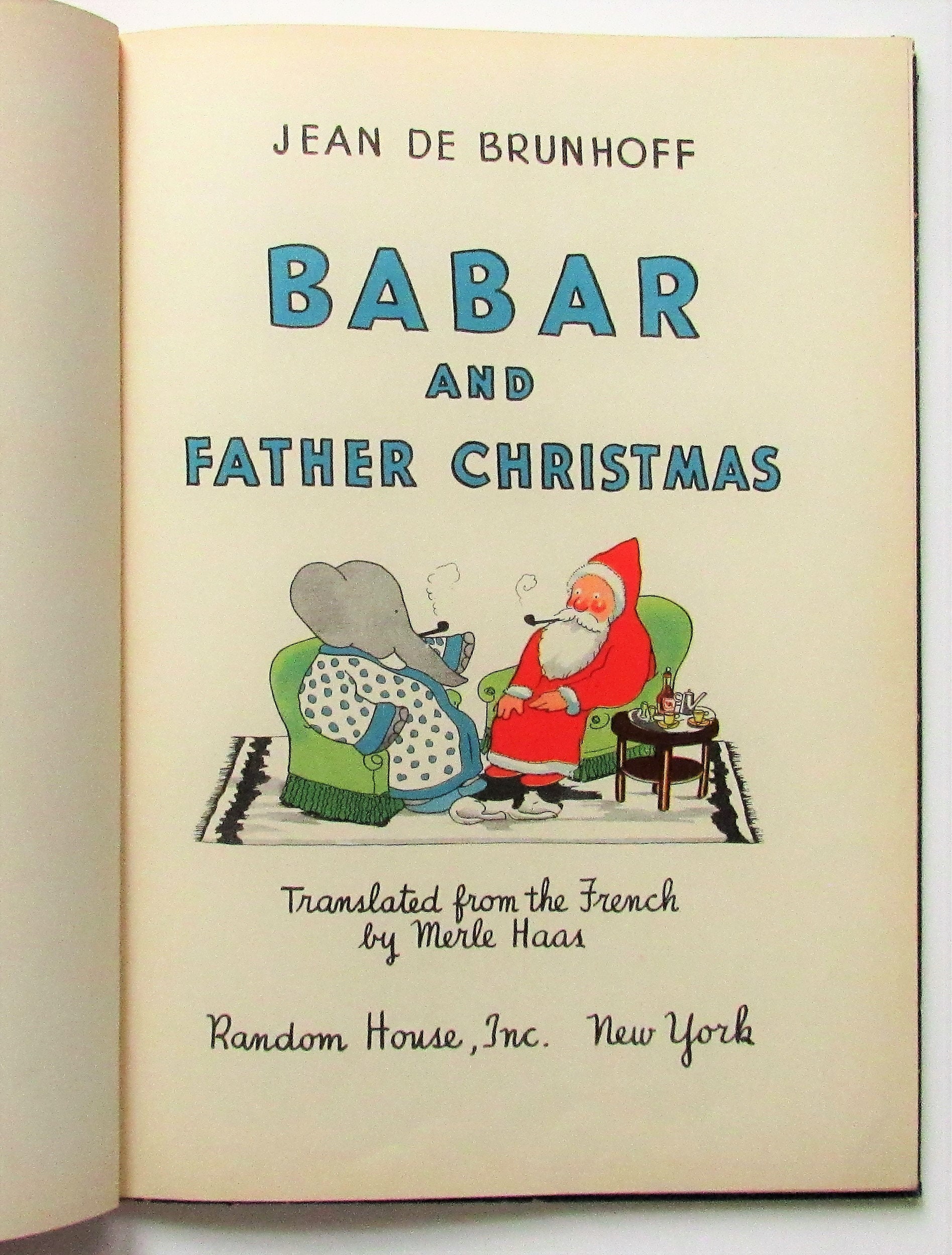 Babar and Father Christmas 1st Ed in DJ - Etsy UK