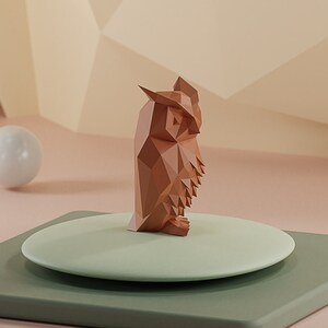 DIY , OWL , Papercraft , Lowpoly , Geometric , Home Decor , 3D Paper ...