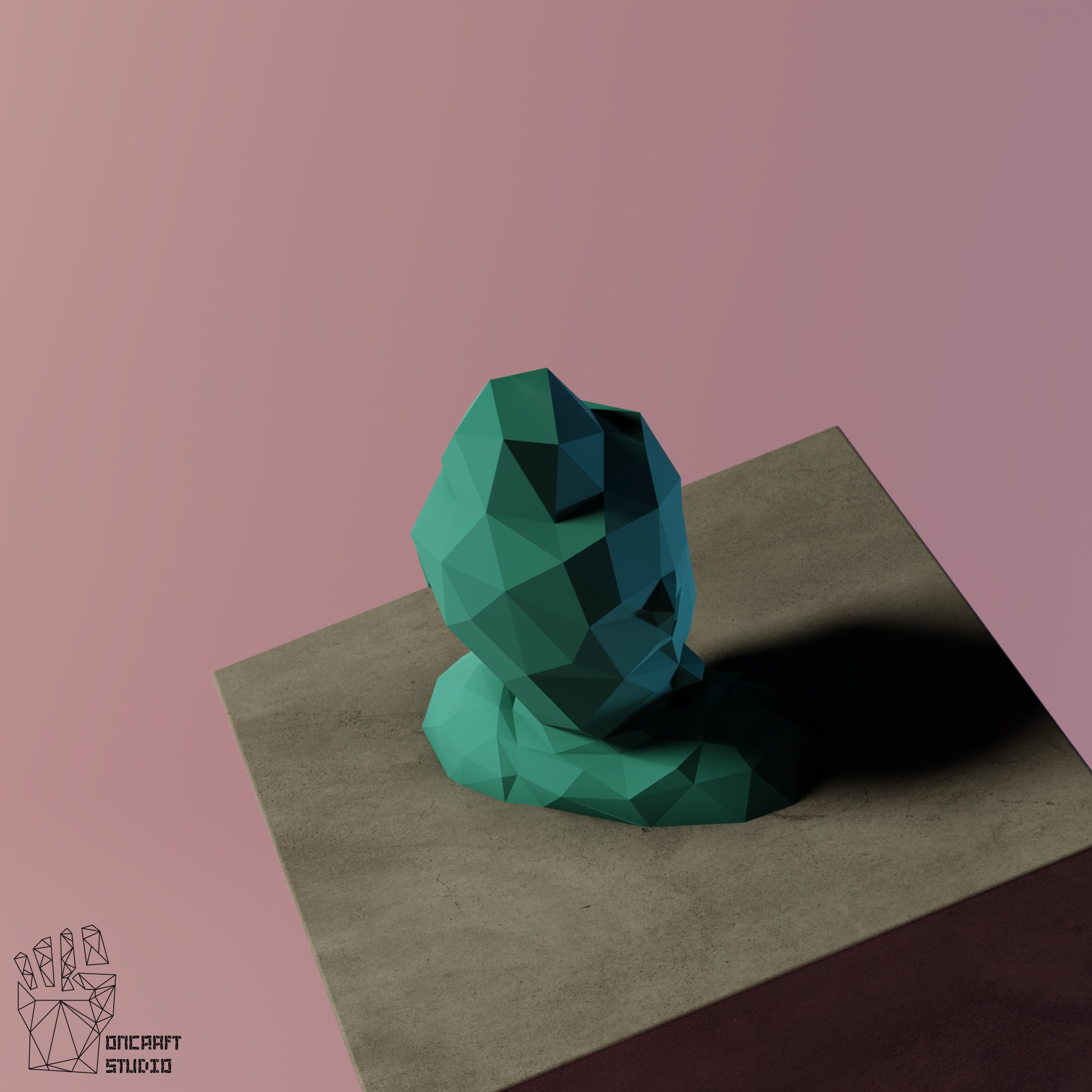 DIY BUDDHA Papercraft Lowpoly Geometric Home Decor - Etsy