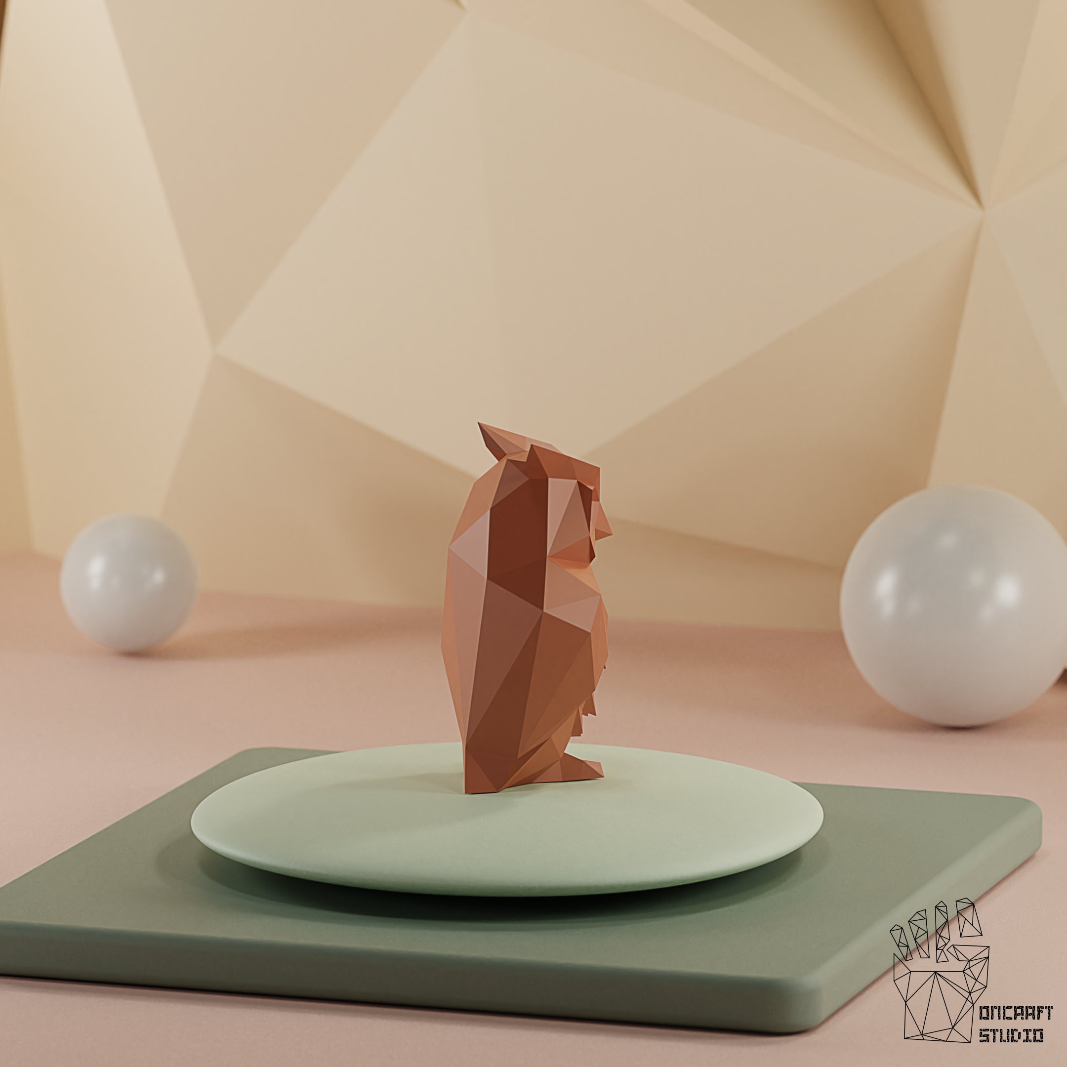 DIY , OWL , Papercraft , Lowpoly , Geometric , Home Decor , 3D Paper ...