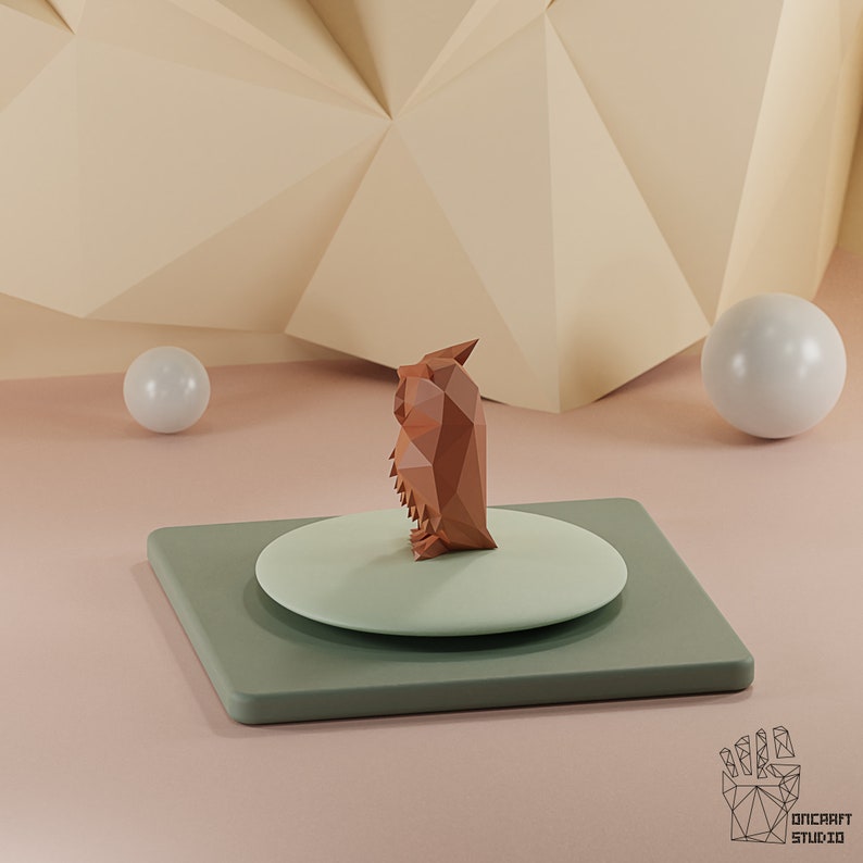 DIY , OWL , Papercraft , Lowpoly , Geometric , Home Decor , 3D Paper ...