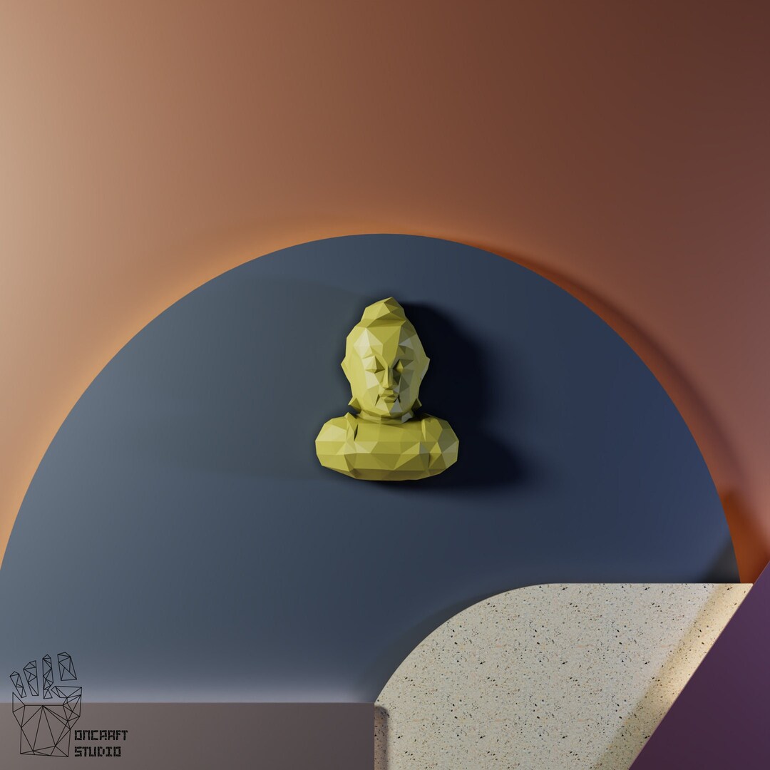 DIY BUDDHA Walldecor Papercraft Lowpoly Geometric - Etsy UK
