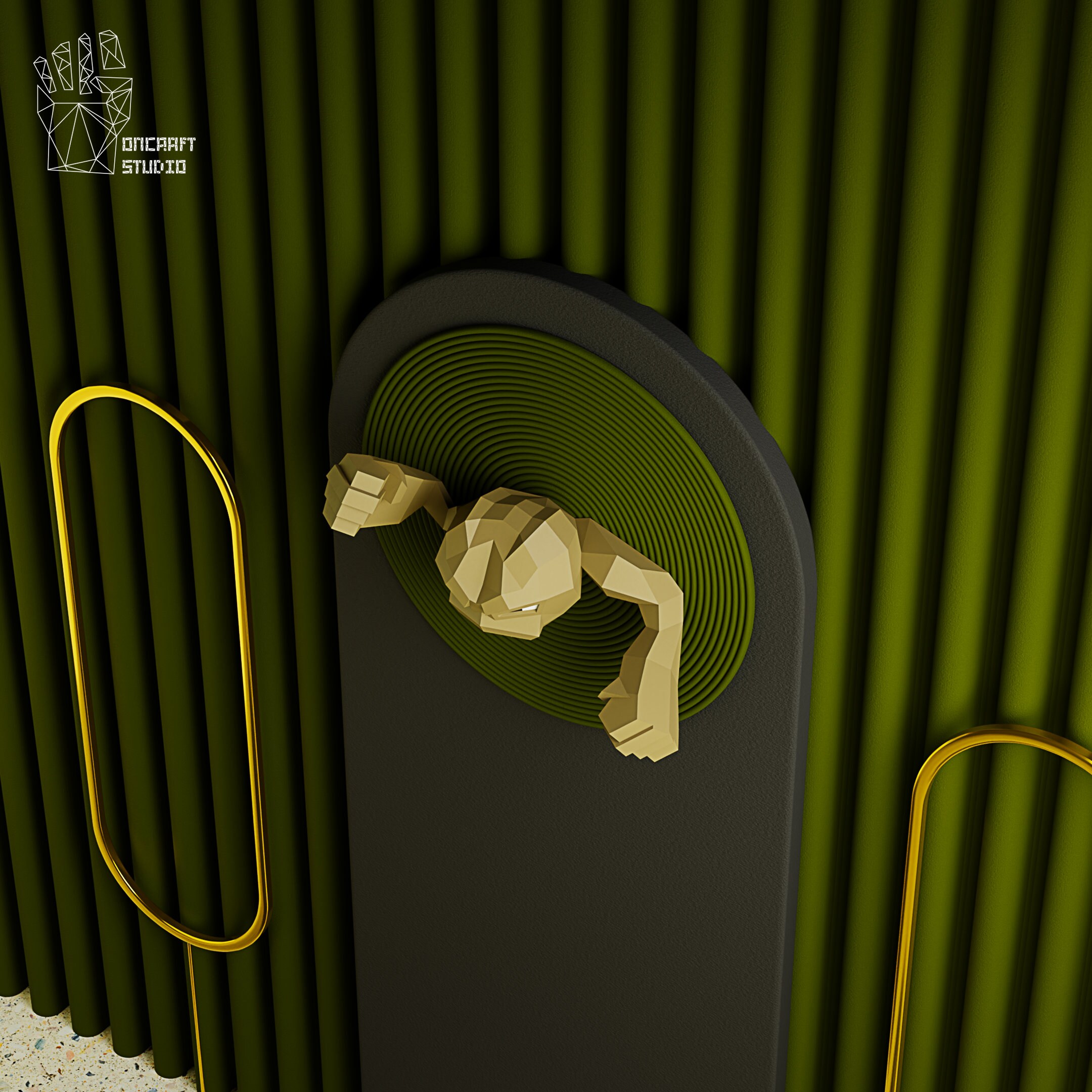 DIY , Geodude Pokemon Trophy Papercraft , , Lowpoly , Geometric , Wall ...