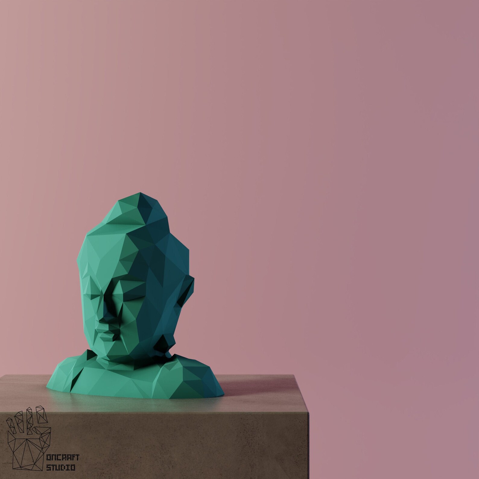 DIY BUDDHA Papercraft Lowpoly Geometric Home Decor - Etsy