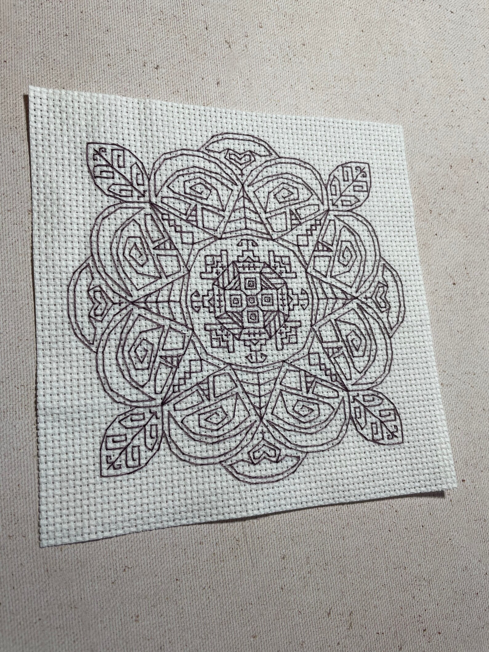 Blackwork Pattern PDF - Rose | Tea Break Blackwork PDF | Digital Back Stitch Pattern | Mini ...