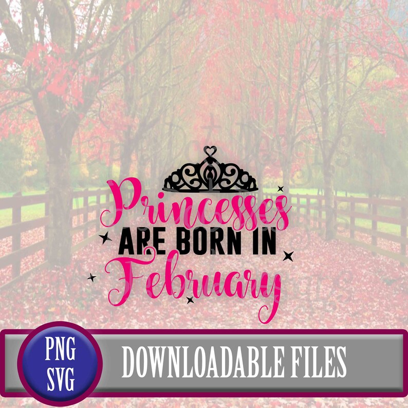 Princesses are born in February svg February birthday svg | Etsy