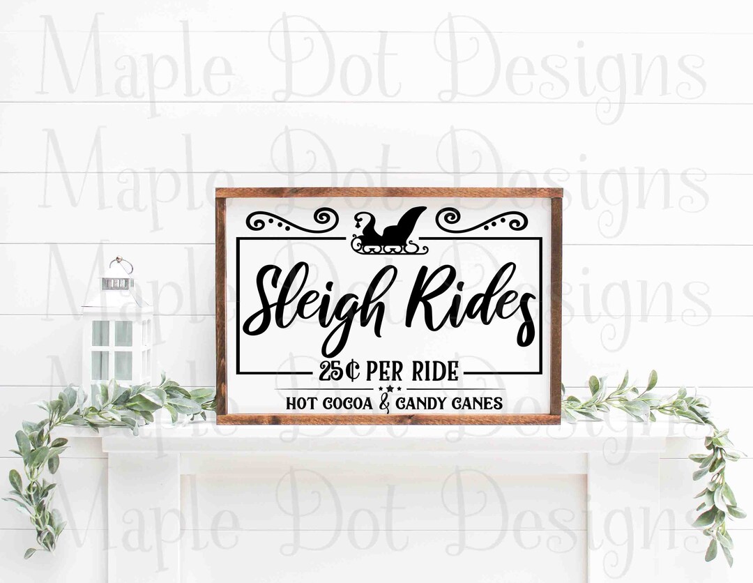 Sleigh Rides Svg | Christmas SVG | Hot Chocolate Svg | Downloadable ...