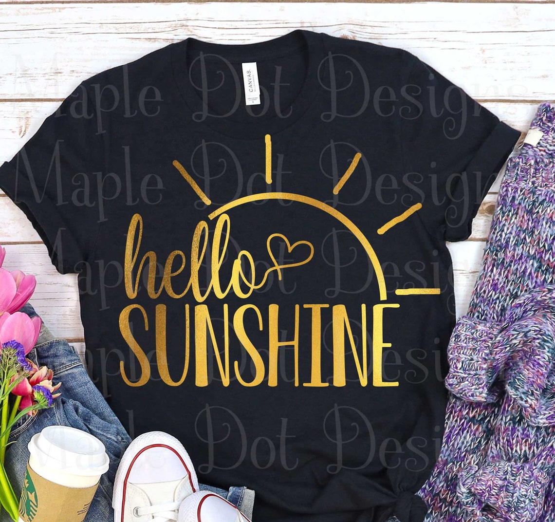 Hello sunshine svg you are my sunshine svg spring svg | Etsy