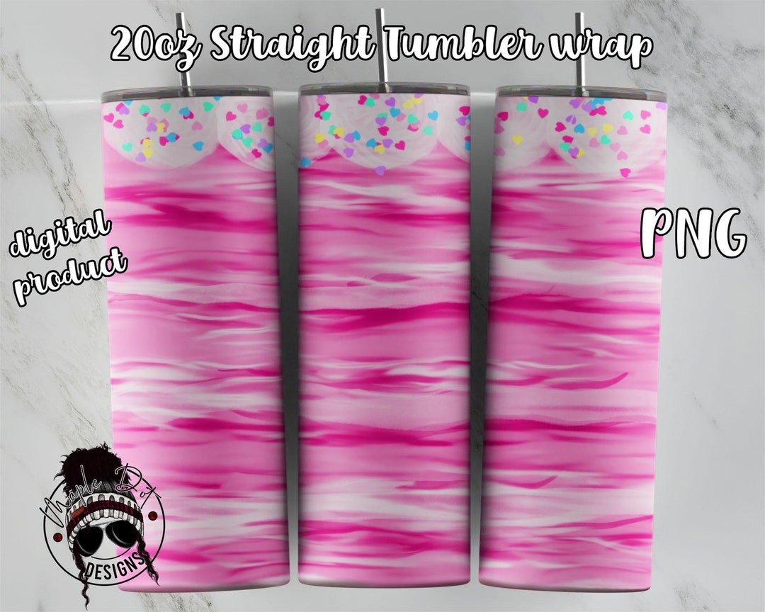 20oz Skinny Tumbler Wrap / Strawberry Milkshake Tumbler Wrap ...