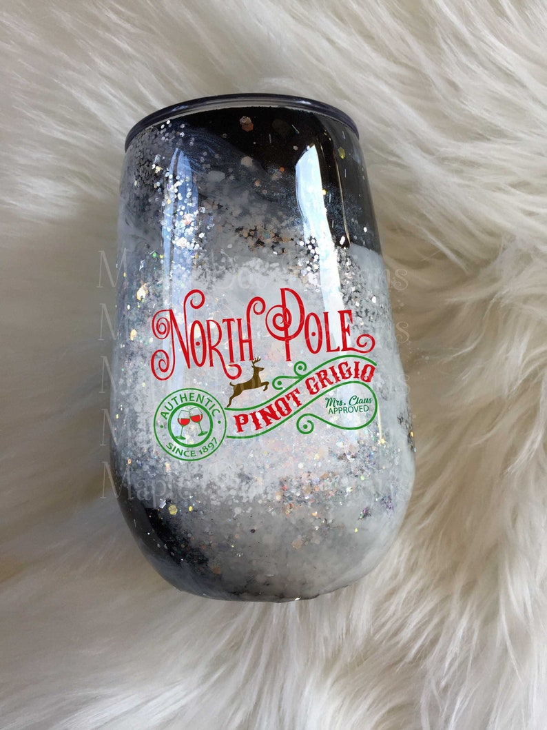North Pole Pinot Grigio Santa Approved / Christmas SVG / North - Etsy