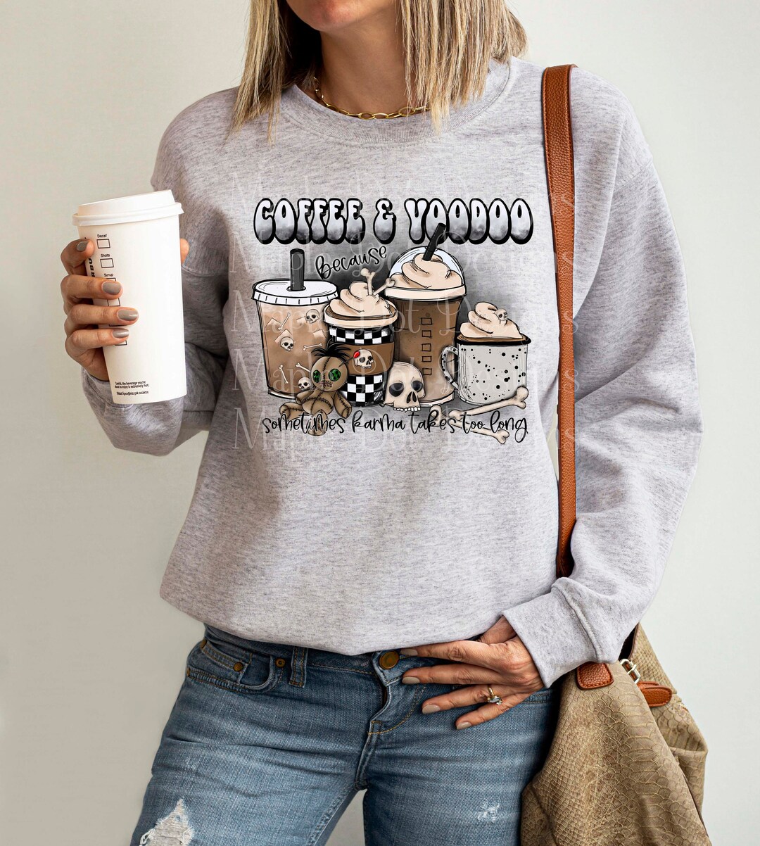Coffee and Voodoo PNG | Sometimes Karma Takes Too Long PNG | Voodoo ...