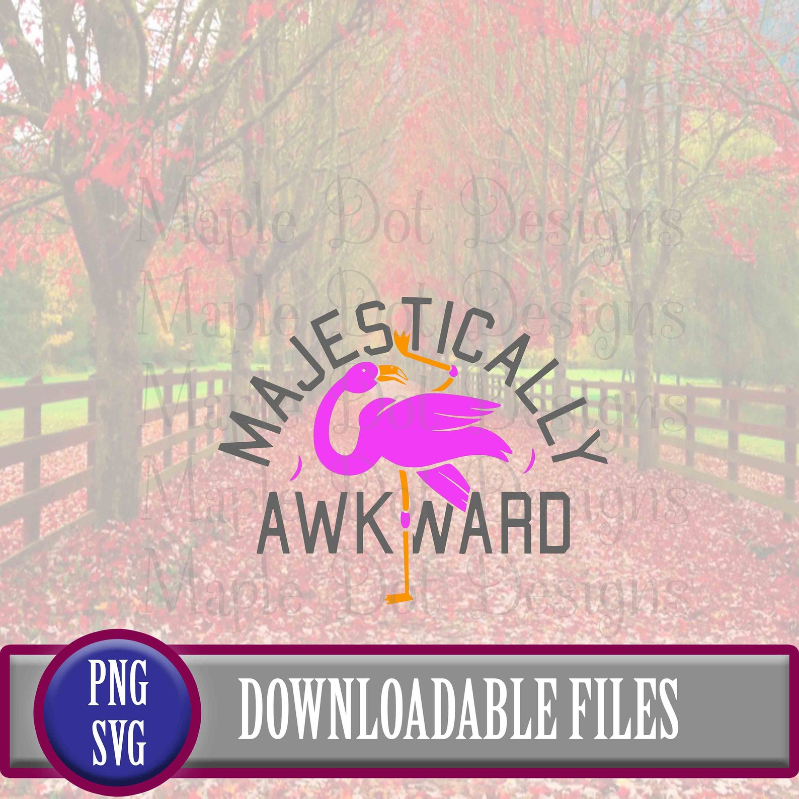 Majestically Awkward Svg Flamingo Svg Awkward Flamingo Svg - Etsy