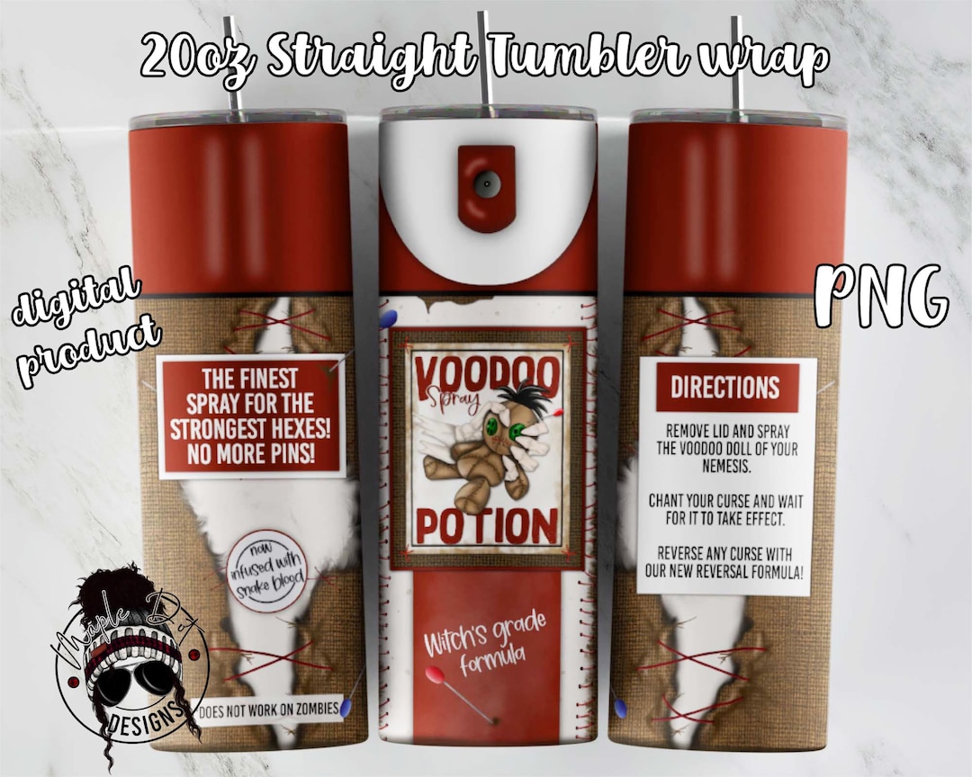 Voodoo Spray Potion Tumbler Wrap | Voodoo Tumbler Wrap | Downloadable ...