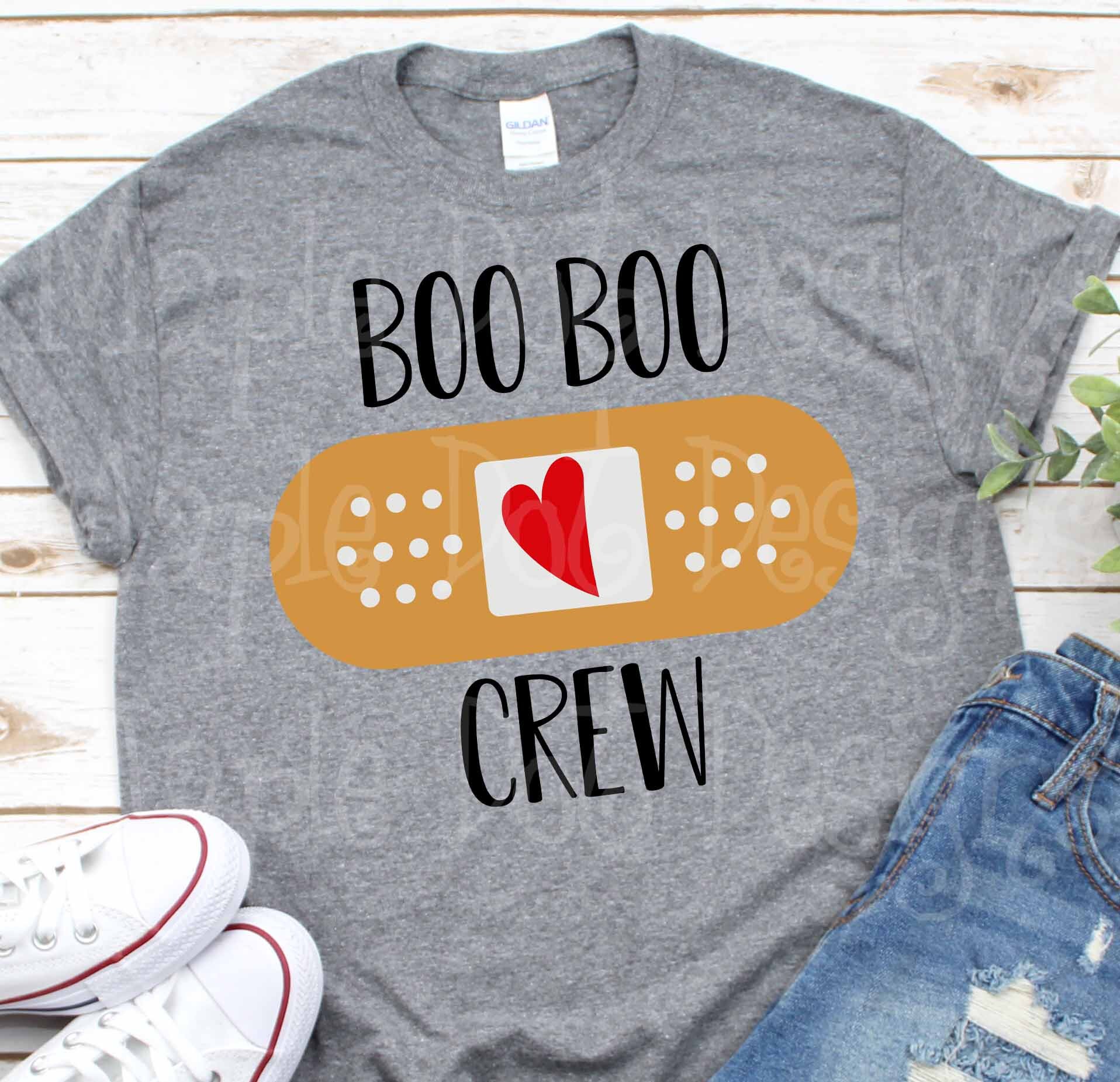 Boo Boo Crew Svg, Bandaid Svg, Downloadable PNG and SVG Cut File ...