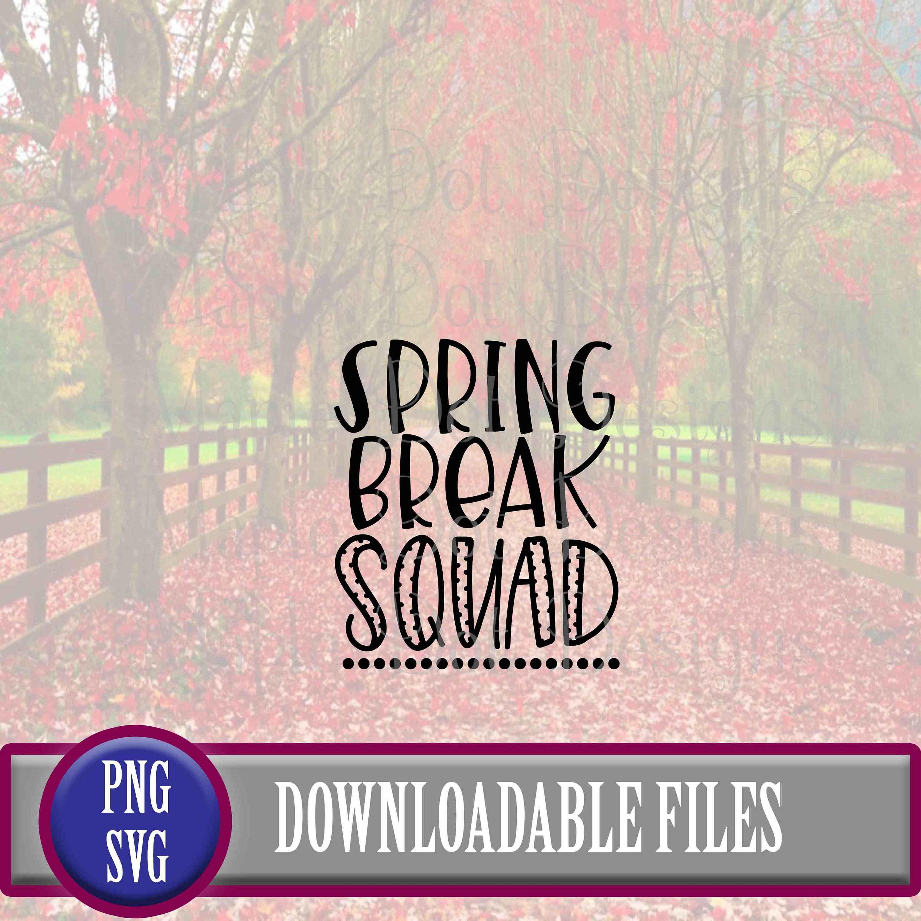Spring break squad svg spring break svg party squad svg | Etsy