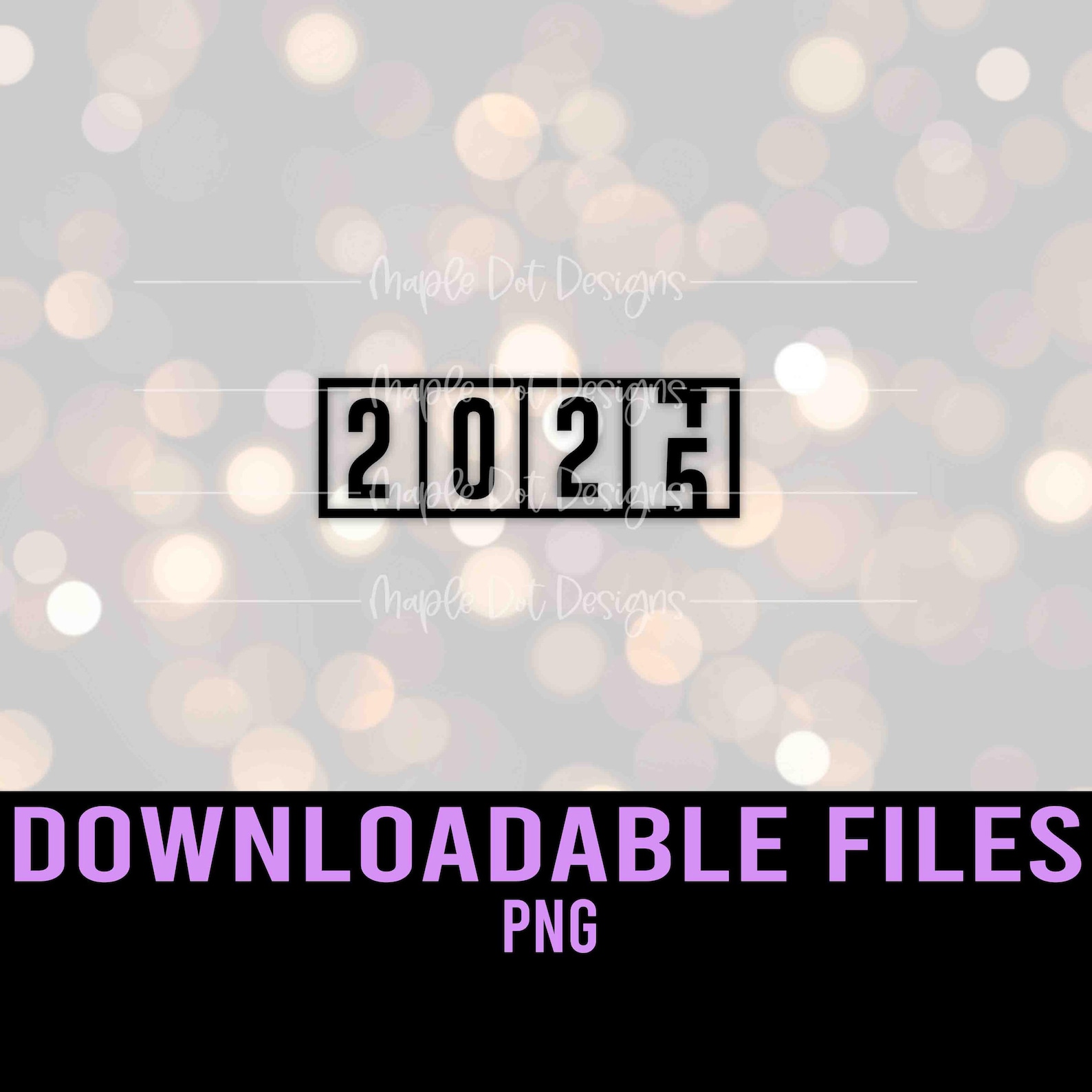 2025 Odometer PNG | New Year Design | Downloadable File - Etsy