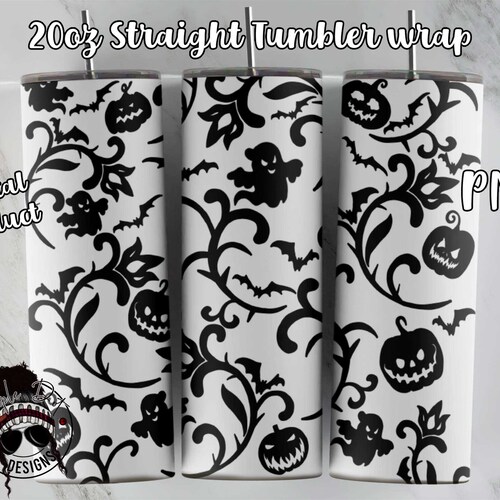 20oz Skinny Tumbler Wrap / Halloween Tumbler Wrap / Halloween - Etsy